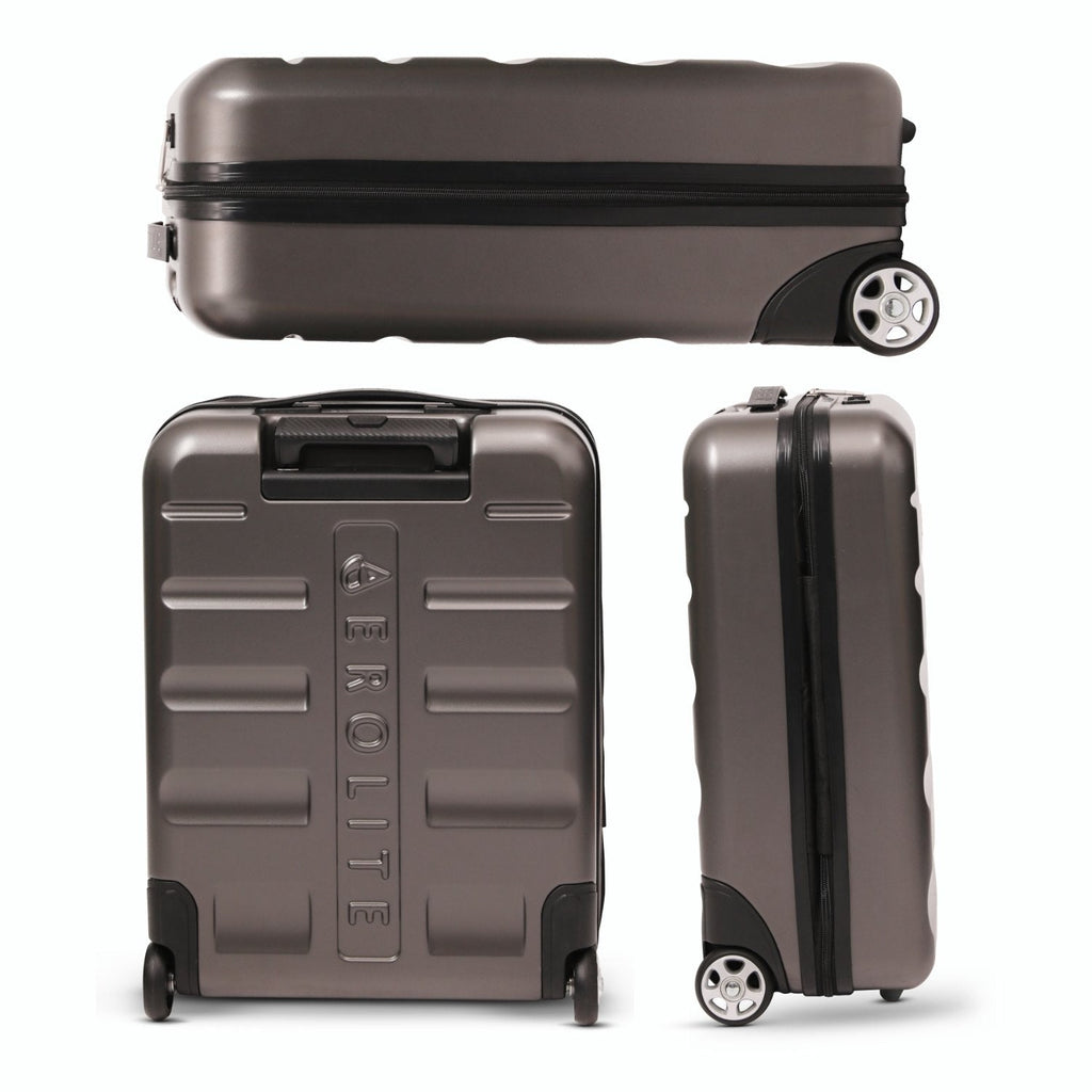 Aerolite 55x40x20-23cm Expandable Cabin Luggage | Ryanair & Wizz Air ...