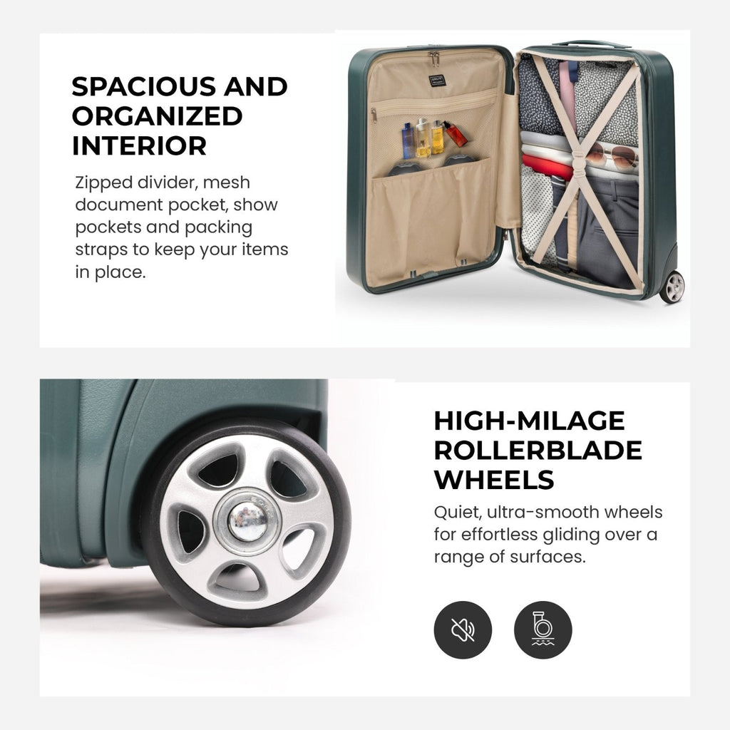 Aerolite 55x40x20-23cm Expandable Cabin Luggage | Ryanair & Wizz Air ...