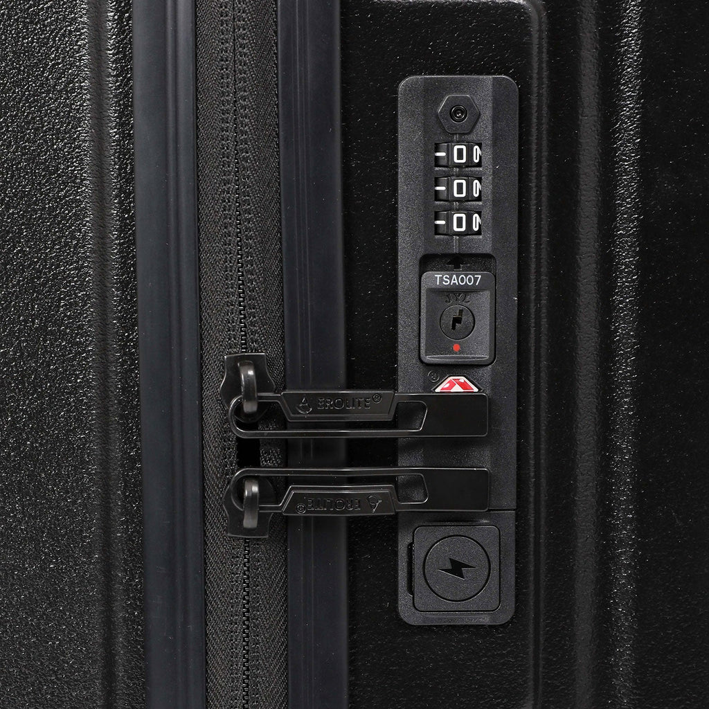 Aerolite M-Lite Premium 56x45x25cm Easyjet Plus Cabin Suitcase with US ...